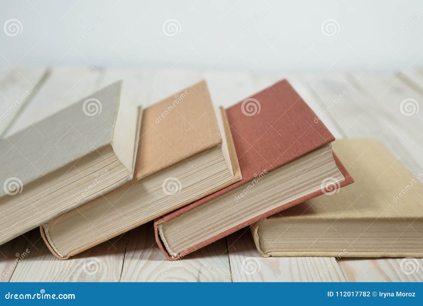 Stack of Old Books Pastel Colors Stock Photo - Image of college ...
