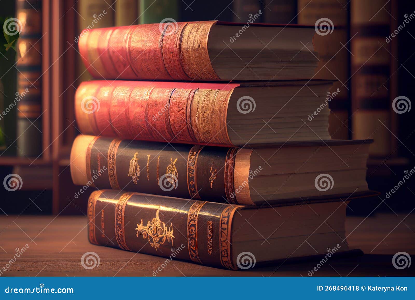 A Stack of Old Books, Showcasing the Beauty and Timelessness of ...