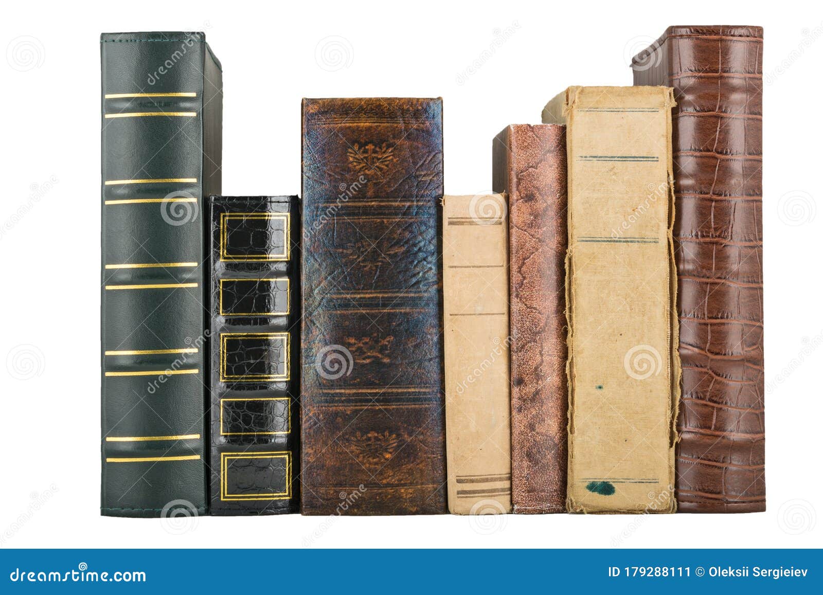Stack of old books stock image. Image of isolated, aged - 179288111