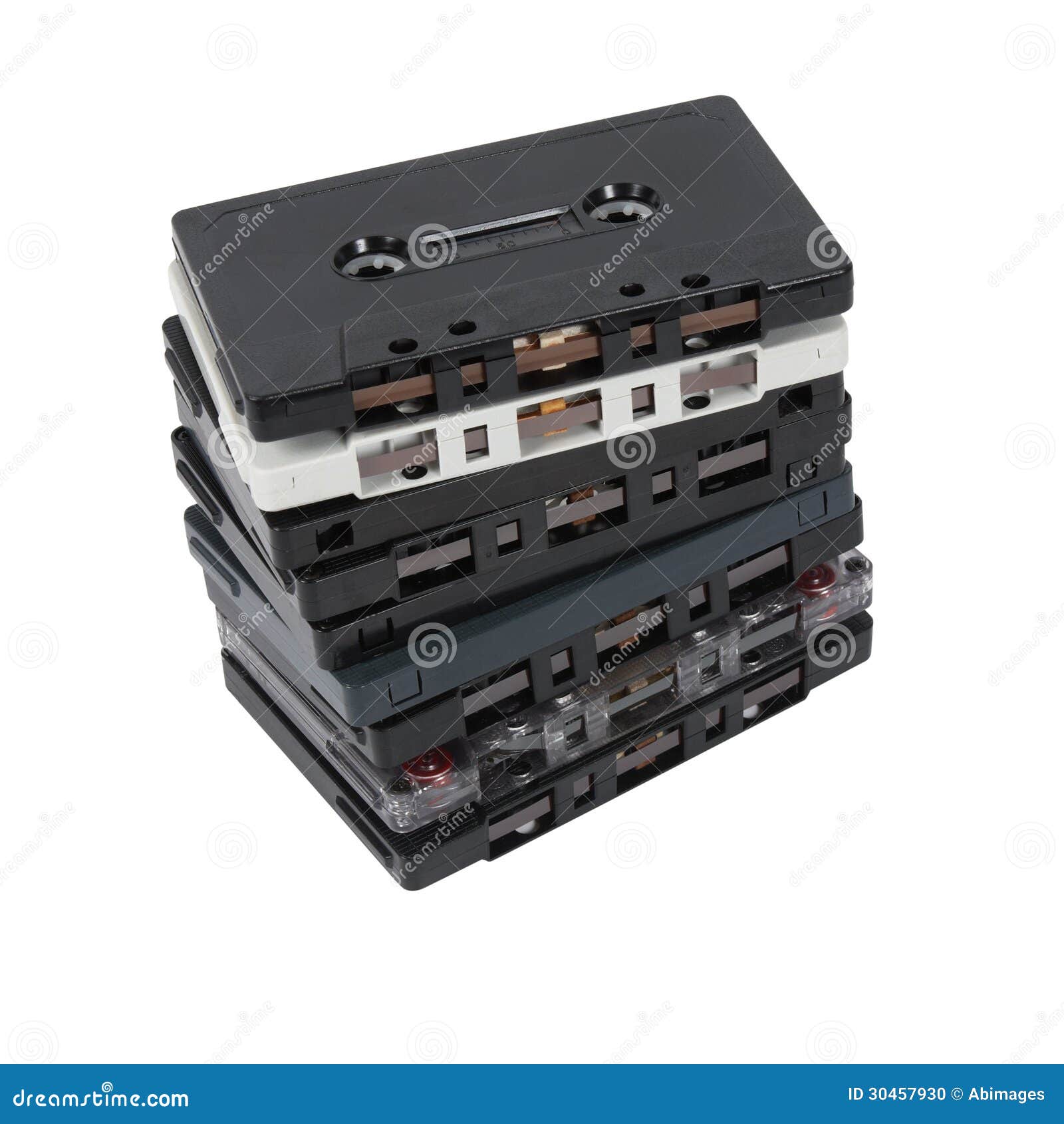 Stack of Old Cassette Tapes Stock Photo - Image of cassette, analogue ...