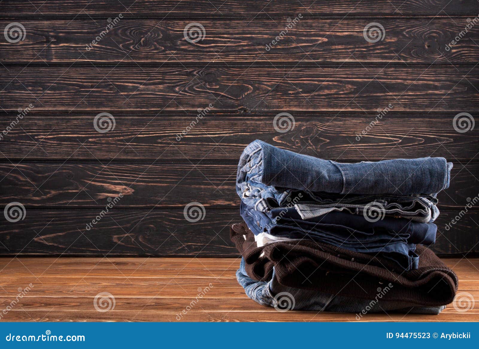 Stack of old clothes stock image. Image of dirty, material - 94475523