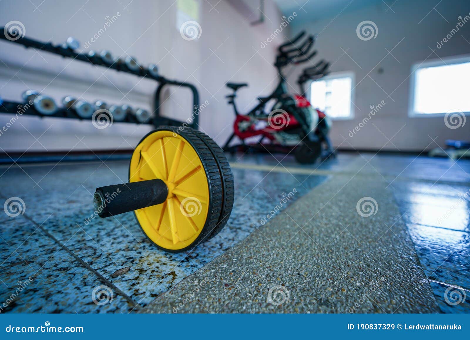 Stack of Old Dumbbell Rusty in the Gym Stock Image - Image of industry ...