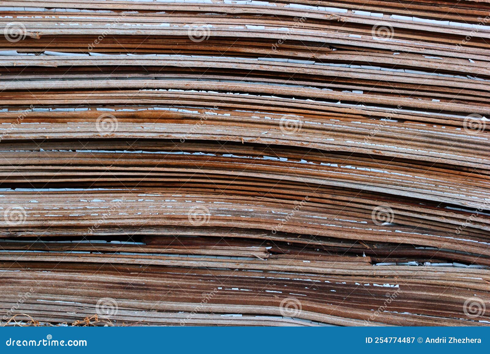 Stack of Old Fiberboards, Edges of Used Hdf Panels As Background Stock ...