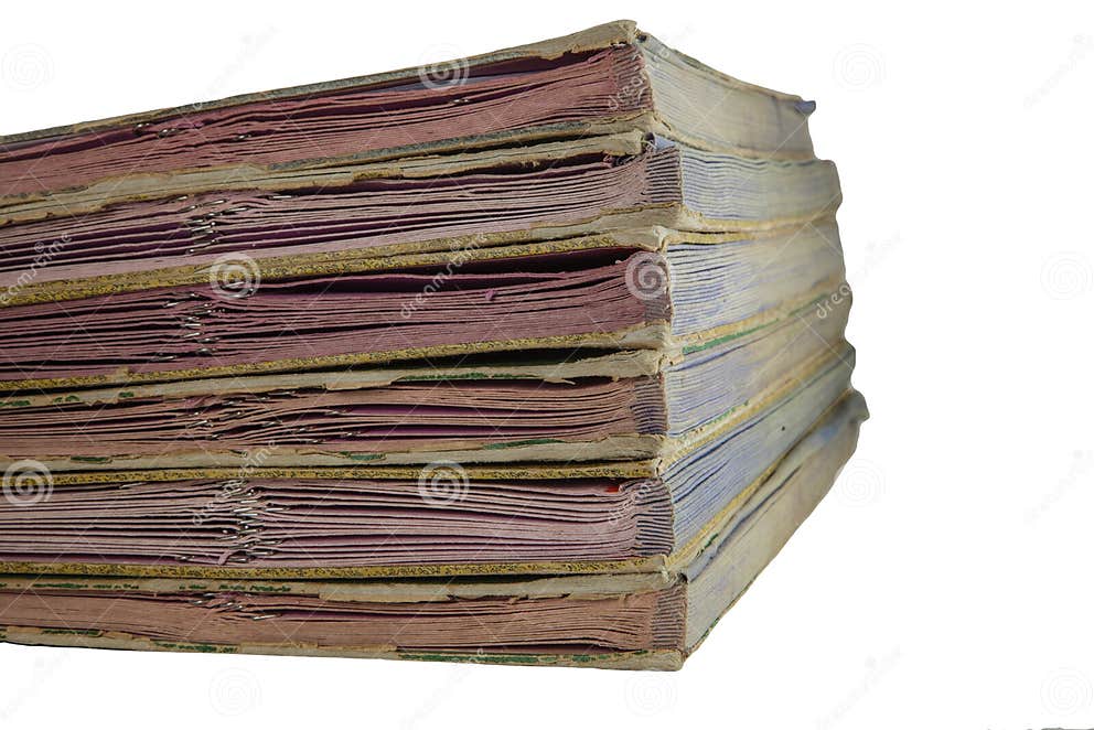 Stack of old files stock image. Image of information - 40335503
