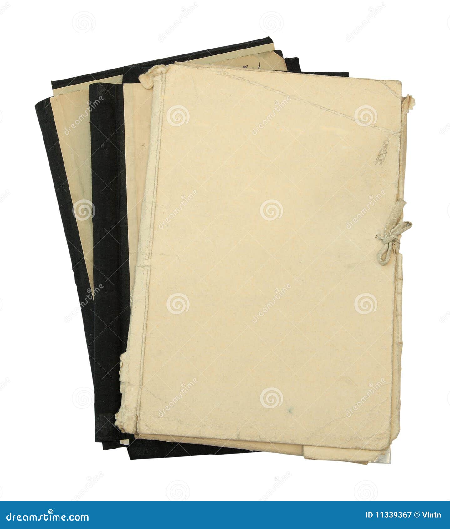 Stack of old folders stock image. Image of retro, envelope - 11339367