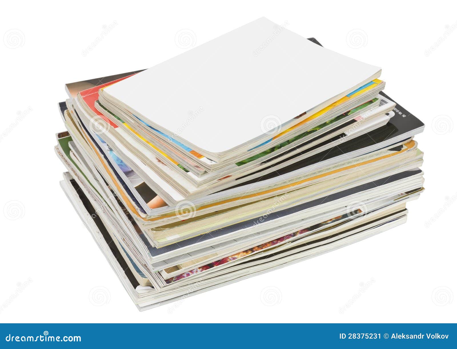 Stack of Old Glamorous Magazines Stock Image - Image of group ...