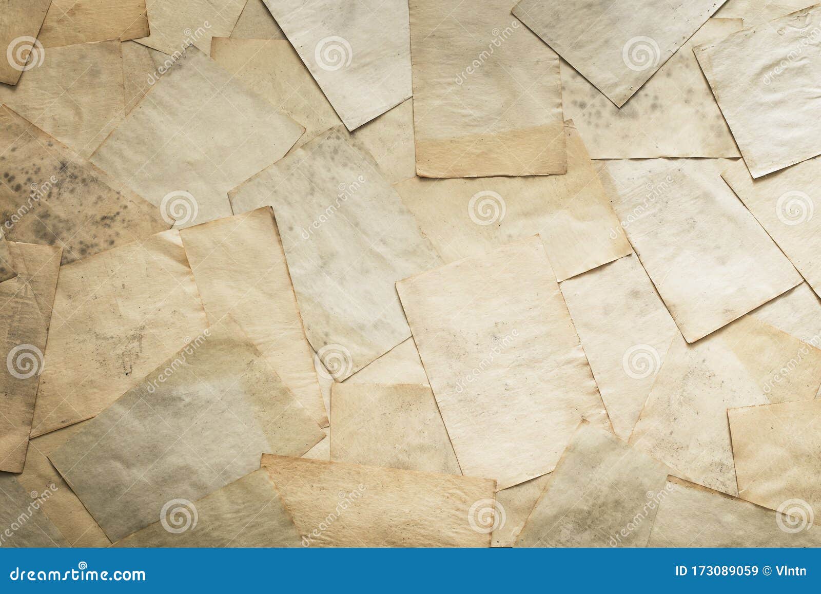 Stack of old papers stock image. Image of dirty, ragged - 173089059