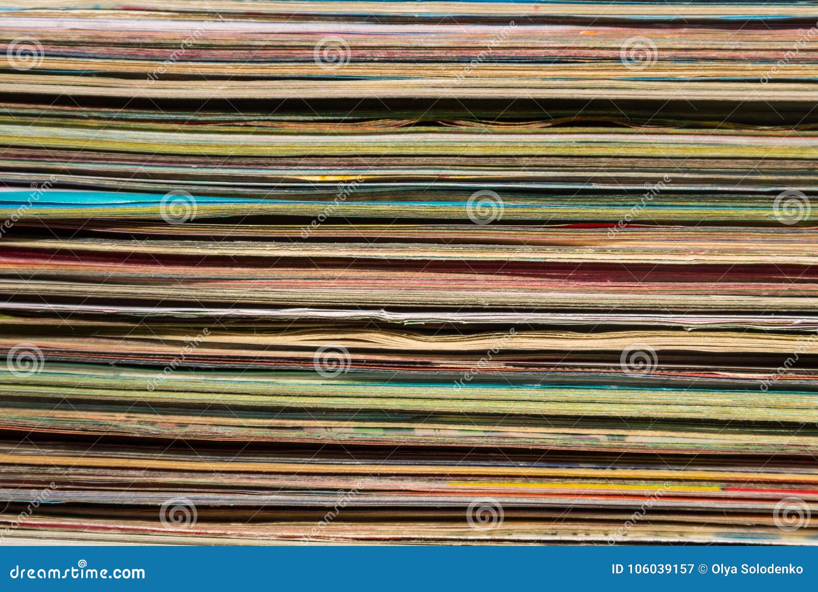 Stack of Old Journals for Background Stock Image - Image of group ...