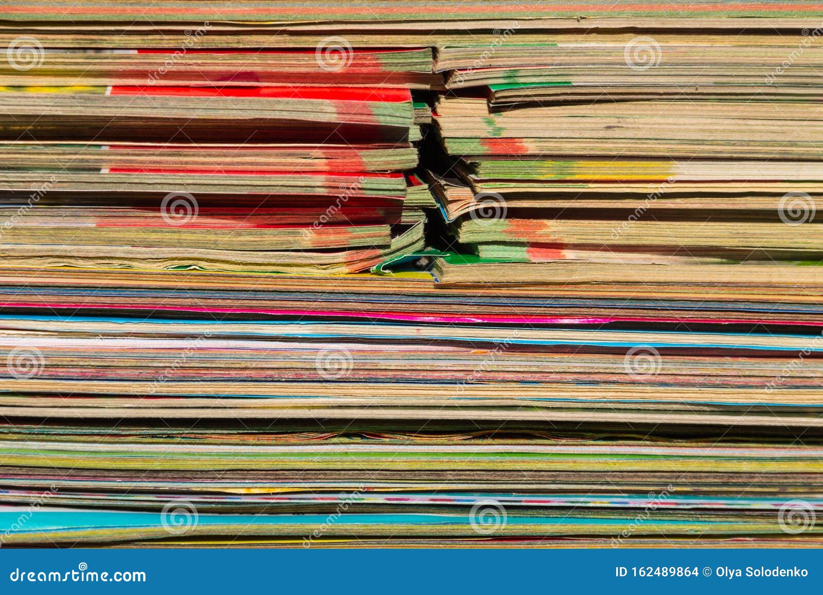 Stack of Old Journals for Background Stock Photo - Image of book ...