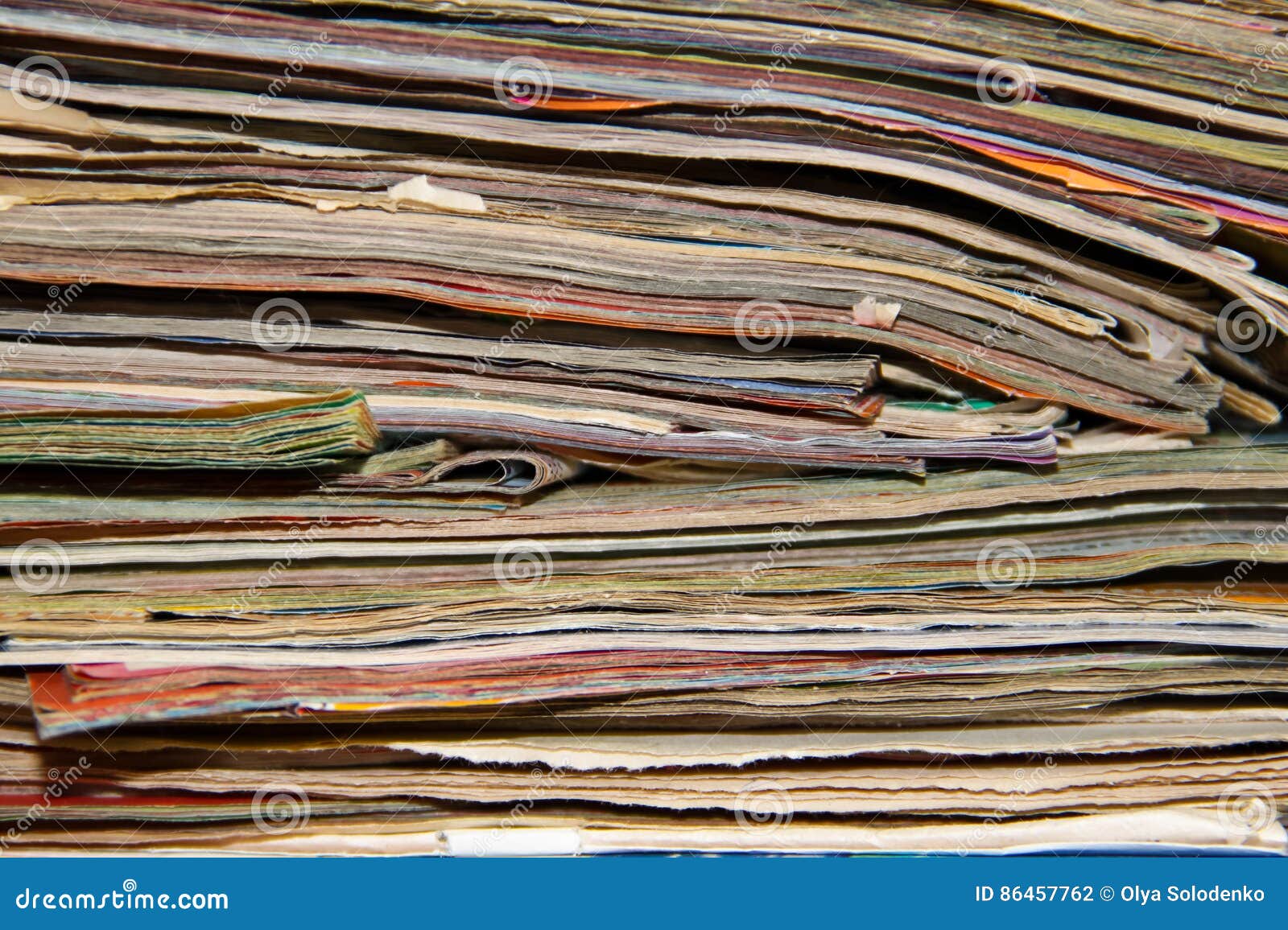 Stack of Old Journals for Background Stock Photo - Image of keeping ...