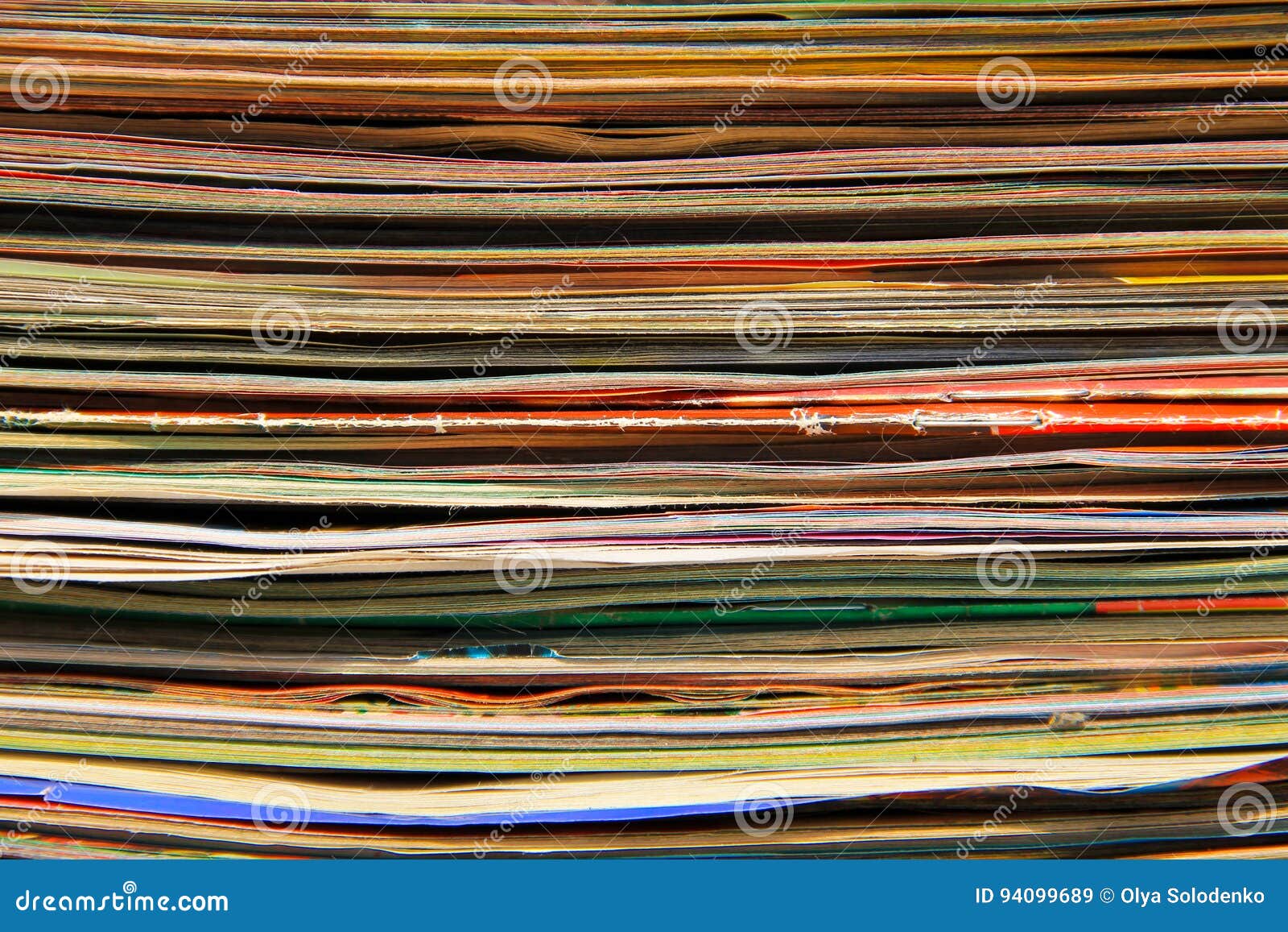 Stack of the old journals stock image. Image of information - 94099689