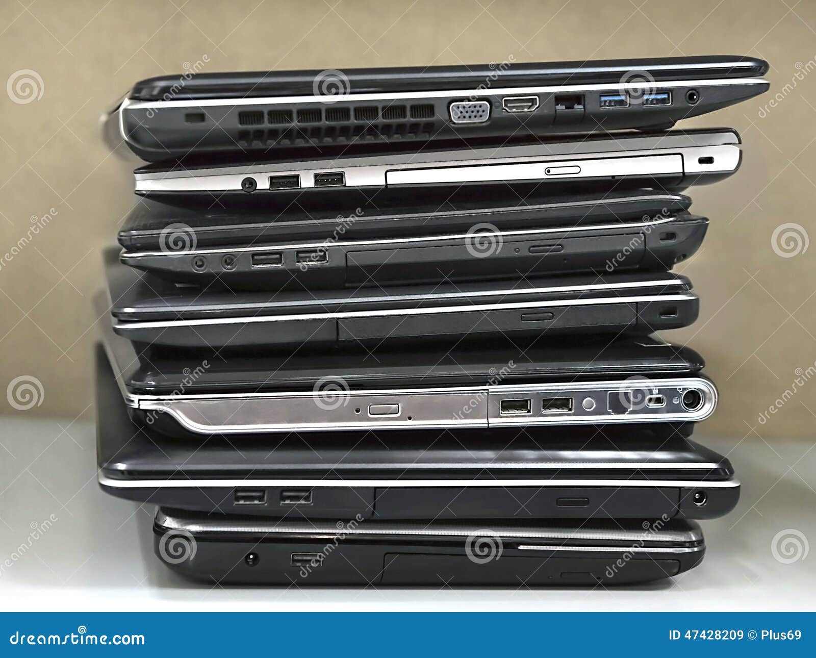 Stack Of Laptops Royalty-Free Stock Image | CartoonDealer.com #24214600