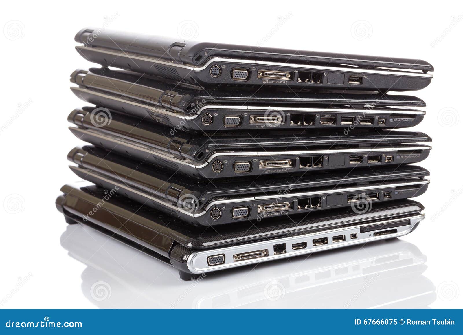 Stack of Old Laptops Awaiting Repair Stock Image - Image of devices ...