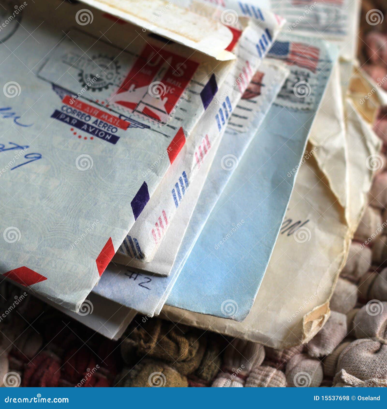 Stack of Old Letters stock photo. Image of letters, love - 15537698