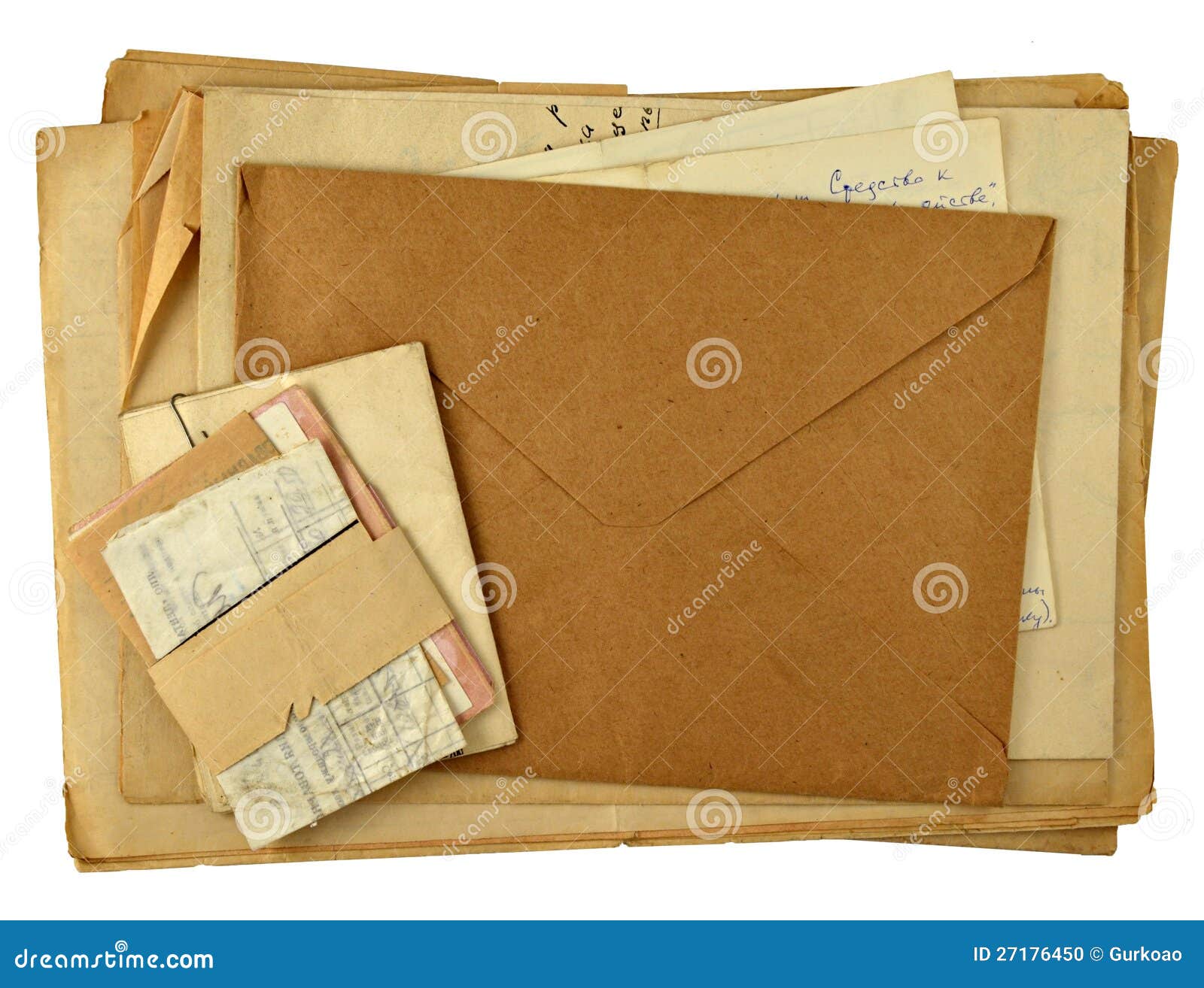 A stack of old letters stock photo. Image of data, mail - 27176450