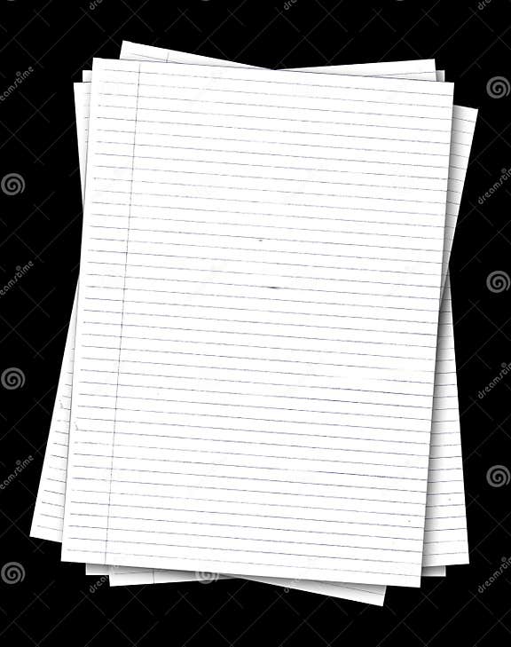 Stack of old lined papers stock photo. Image of diary - 10550002