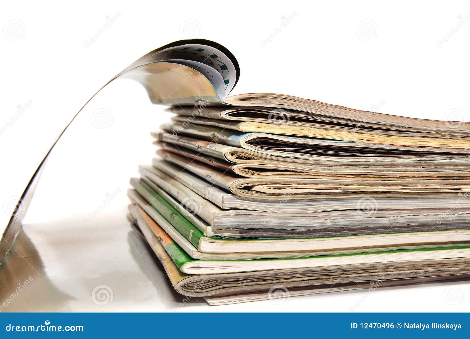 Stack of old magazines stock photo. Image of backgrounds - 12470496