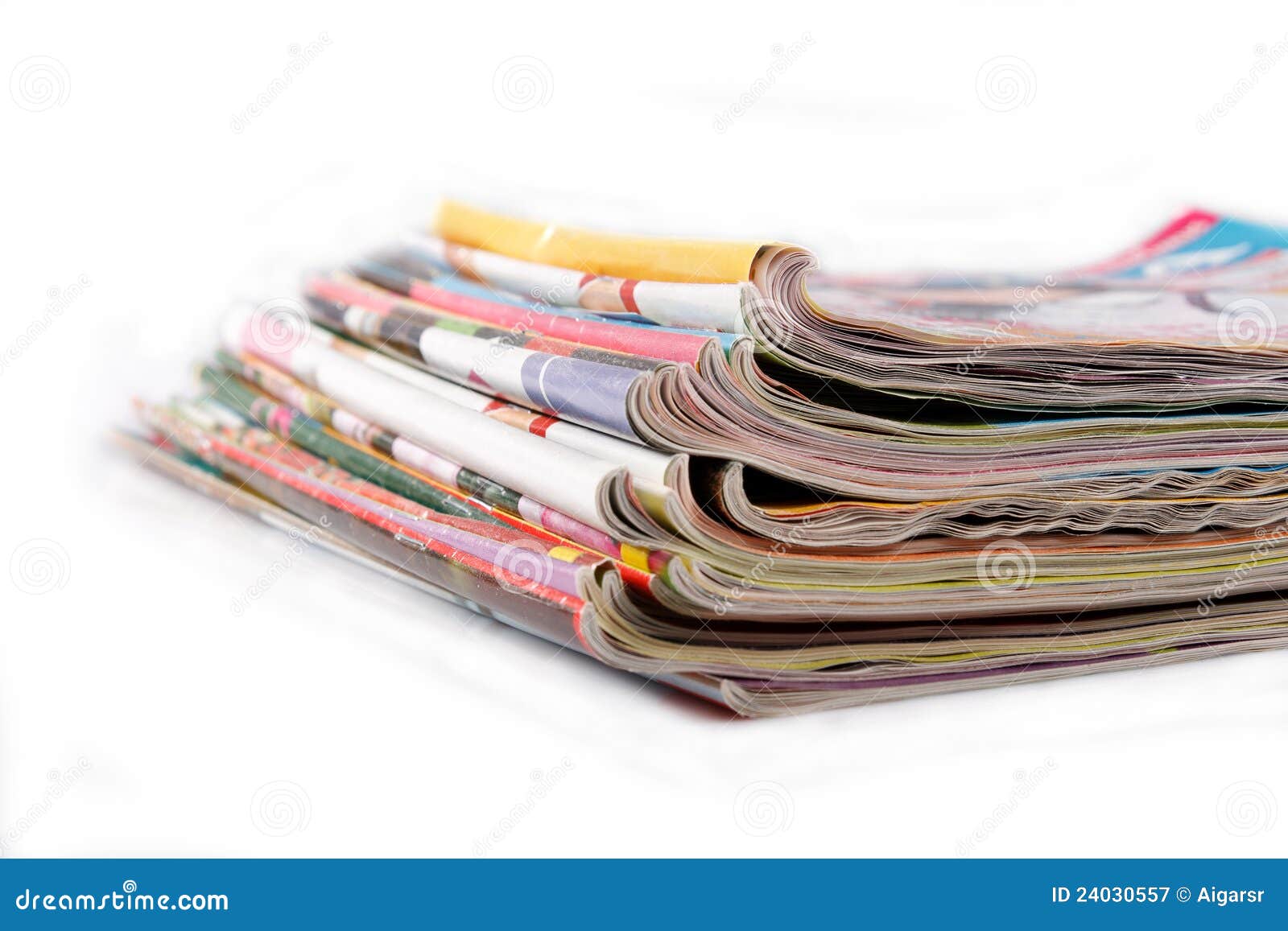 A stack of old magazines stock image. Image of journal - 24030557