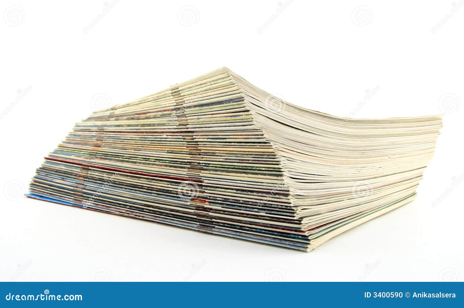 Stack of old magazines stock photo. Image of magazines - 3400590