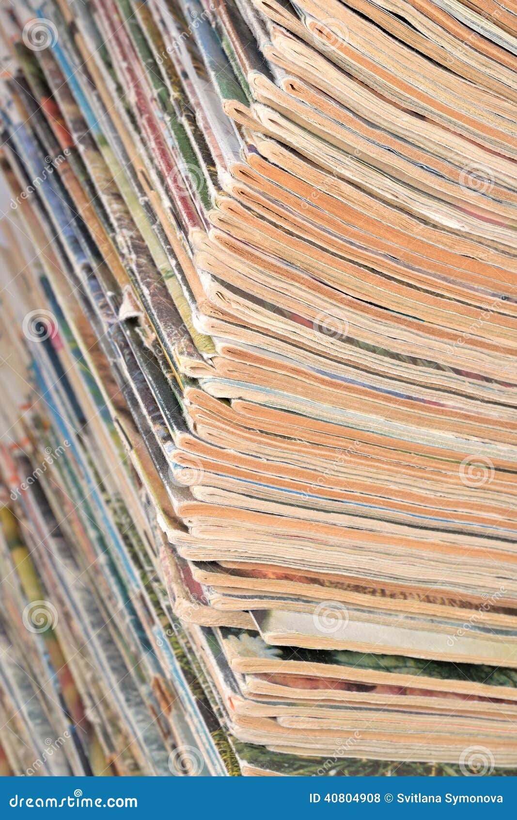 Stack of old magazines stock photo. Image of article - 40804908