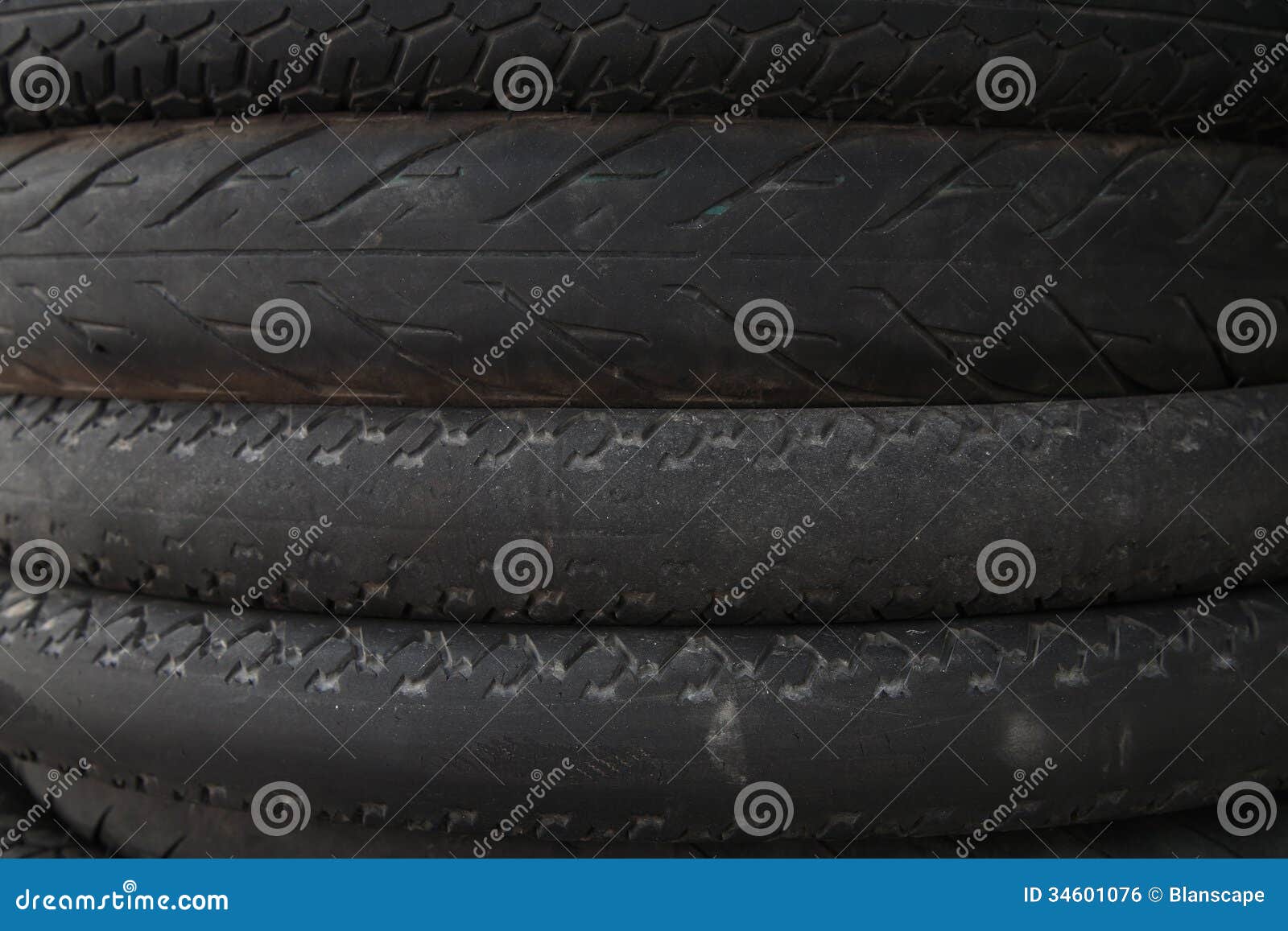 Stack of Old Motorcycle Tires Stock Photo - Image of drive, facility ...