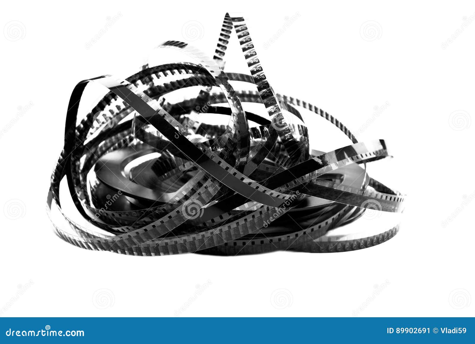 Stack of old movie films stock image. Image of metal - 89902691