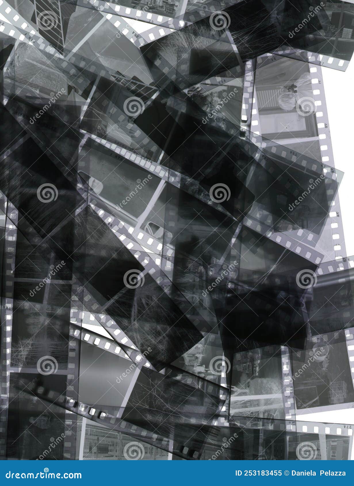Stack of Old Negative Photographic Films Stock Image - Image of antique ...