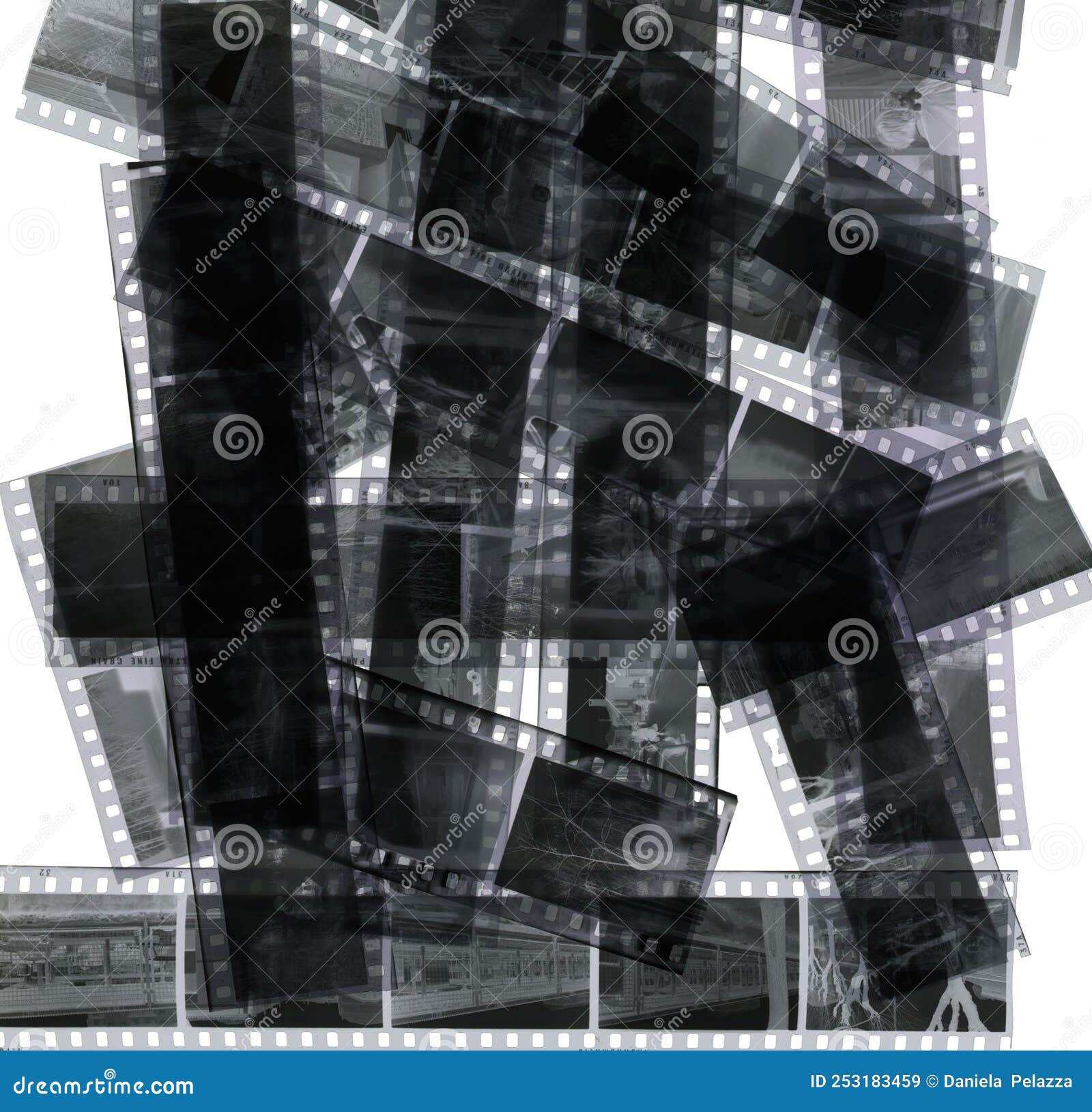 Stack Old Photographic Paper On Vintage Paper With Edging Track For ...