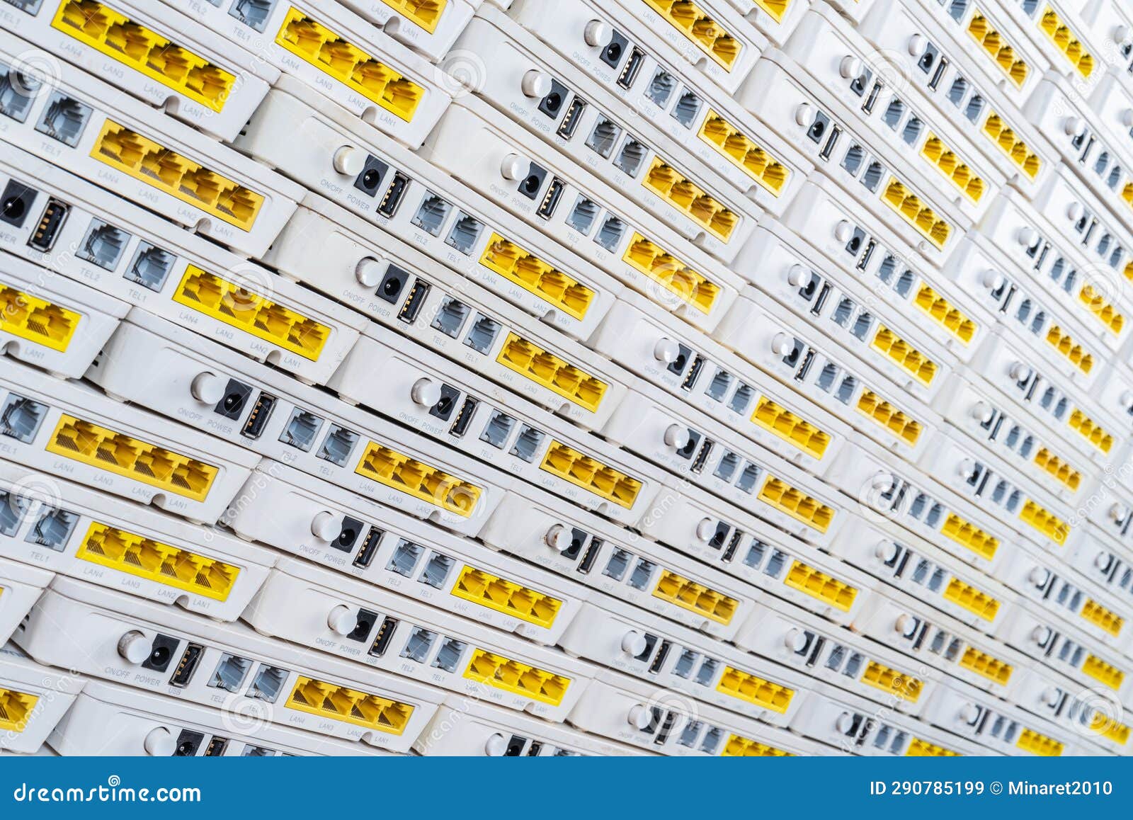 Stack of Old Network Device, Internet Wifi Router, Electronic E-waste ...