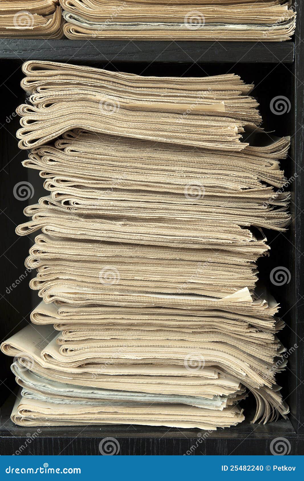 Stack of old newspapers stock photo. Image of editorial - 25482240