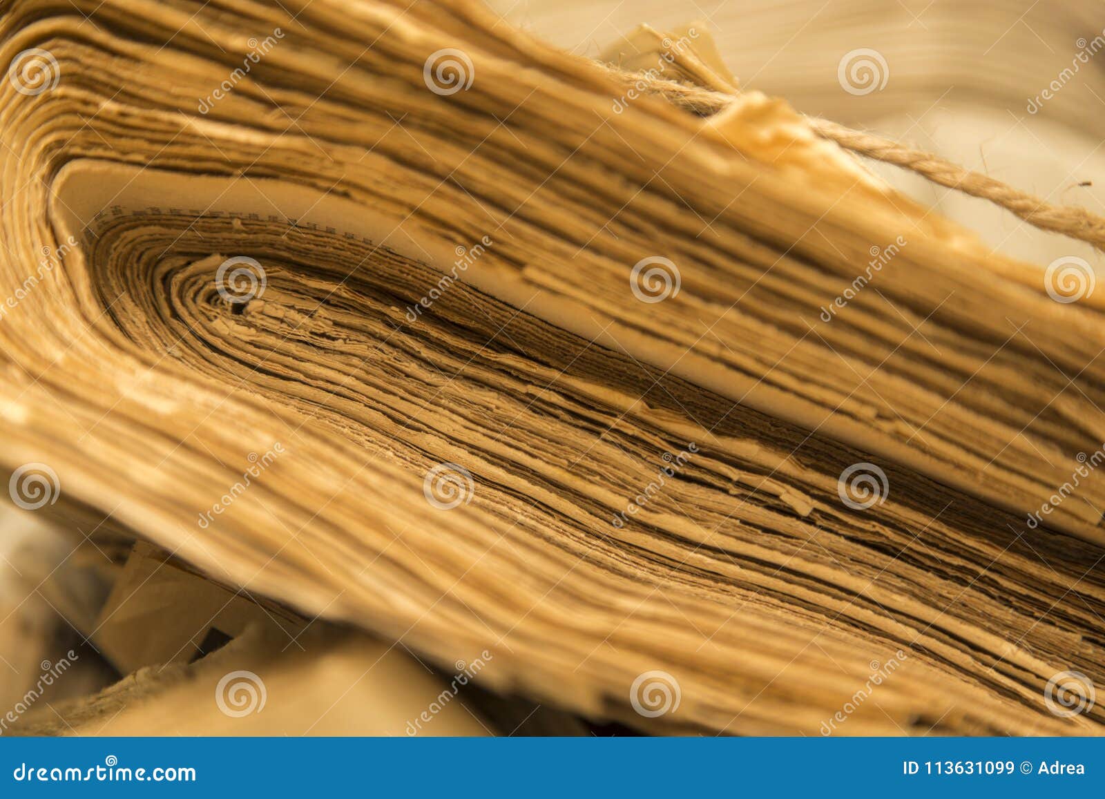 Stacks of Old Newspapers in a Library Stock Image - Image of stacking ...