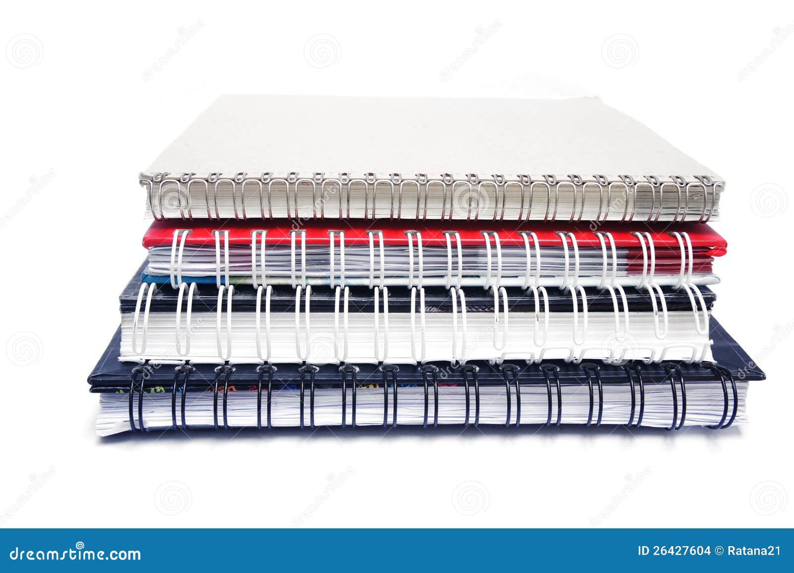 Stack of old note books stock photo. Image of meeting - 26427604