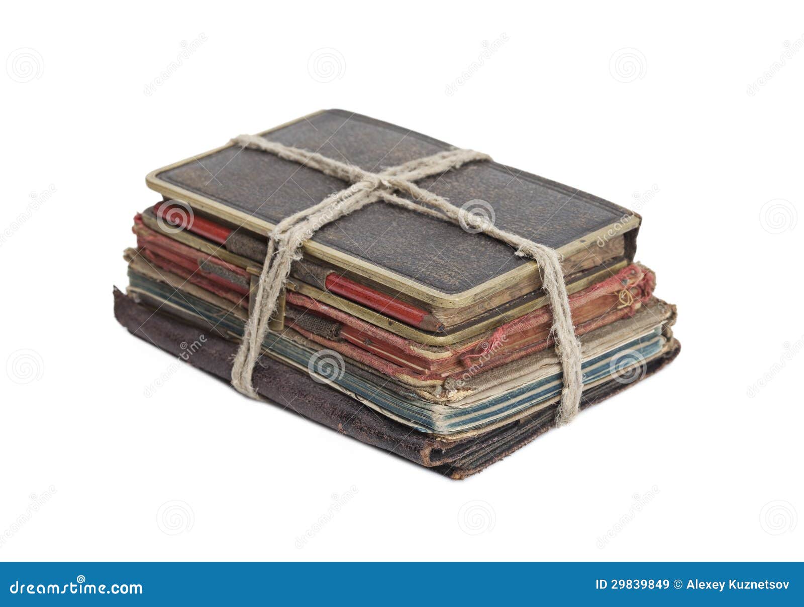 Stack of Old Notes Over White Stock Image - Image of revival, pencil ...
