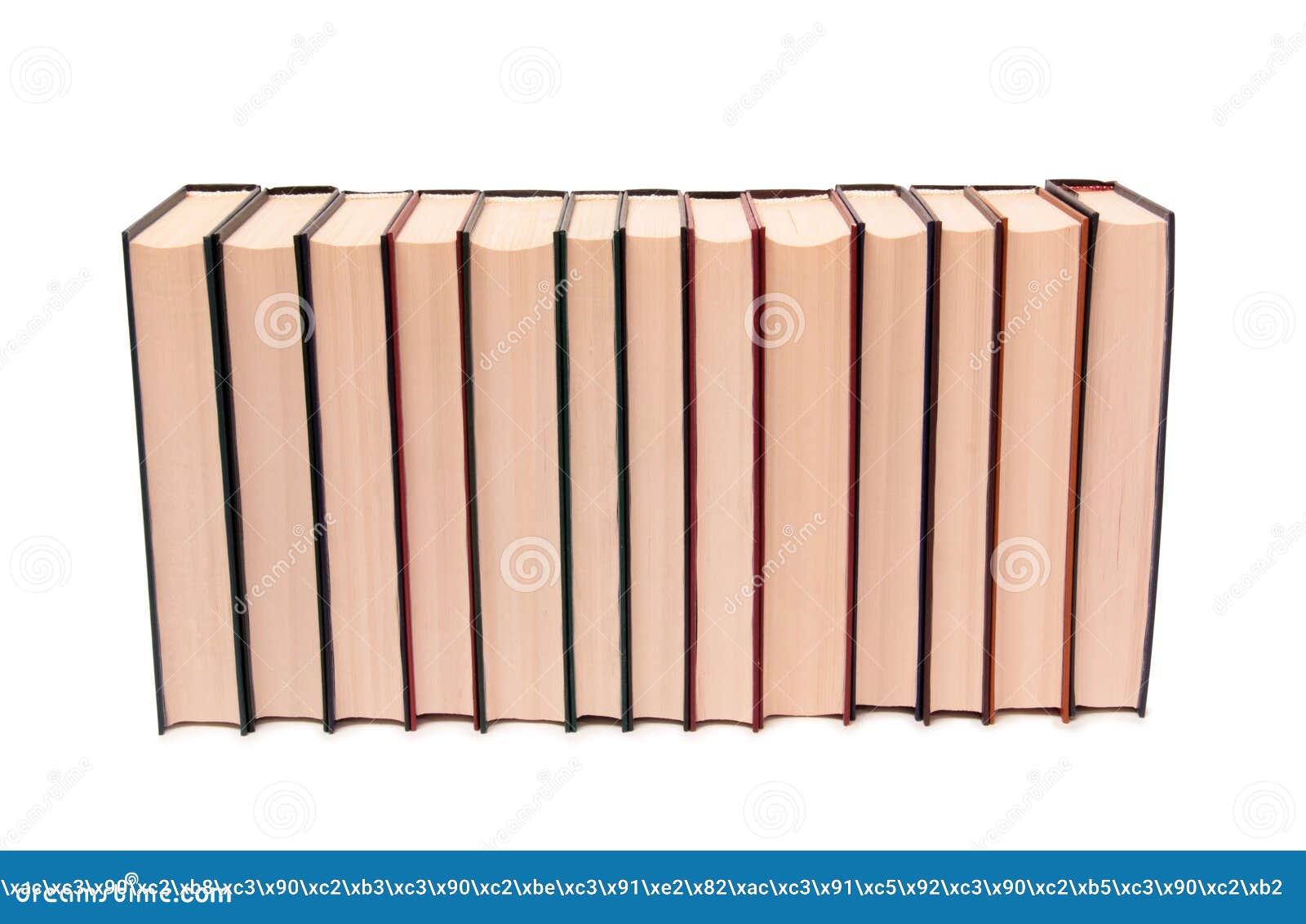 Stack of books five stock image. Image of paper, college - 120055421