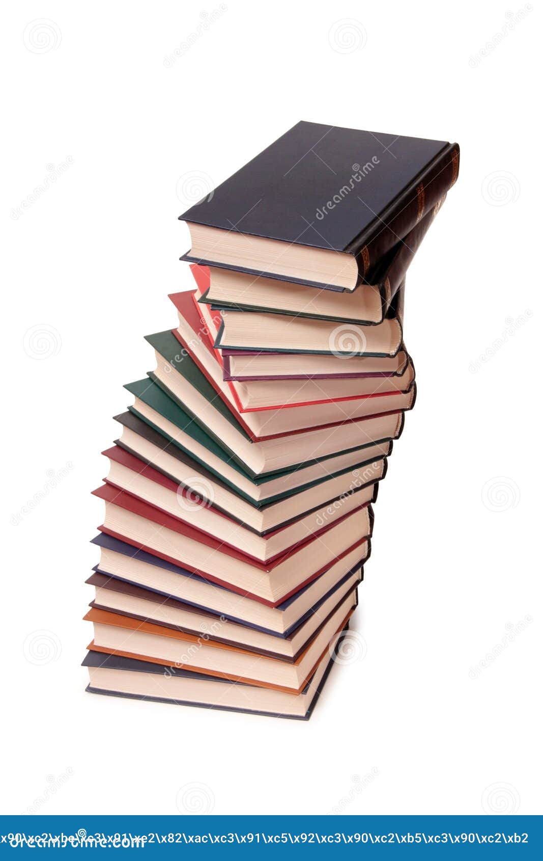 Stack of books nine stock photo. Image of wisdom, library - 120055410