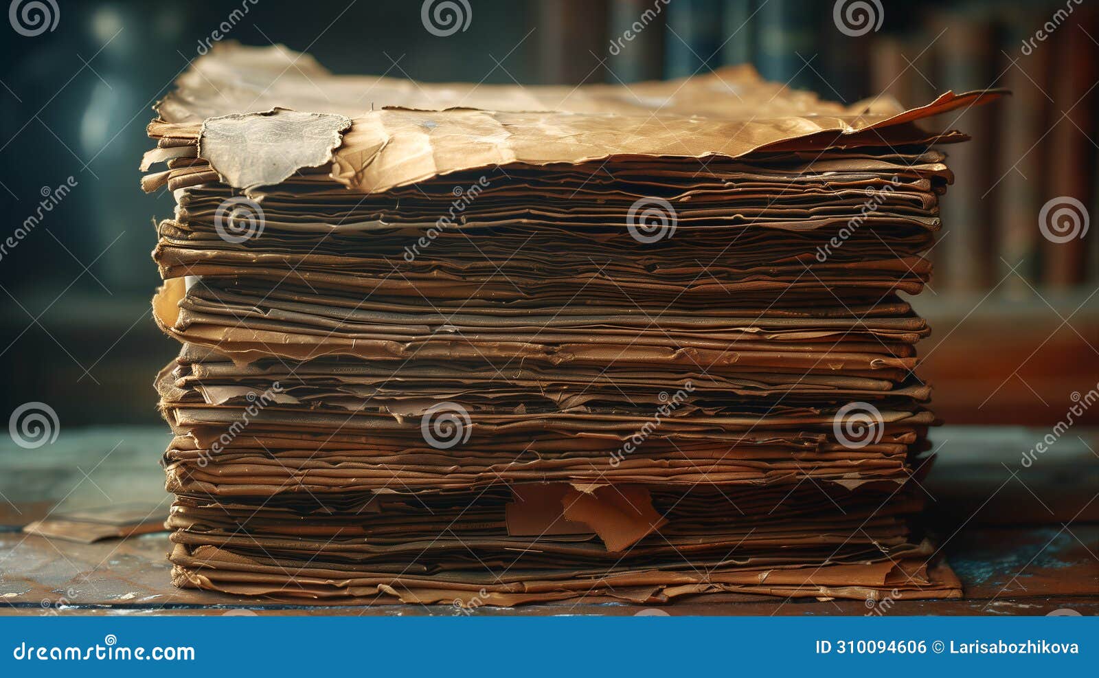 Stack of Old Paper, Pages and Newspaper Stock Illustration ...