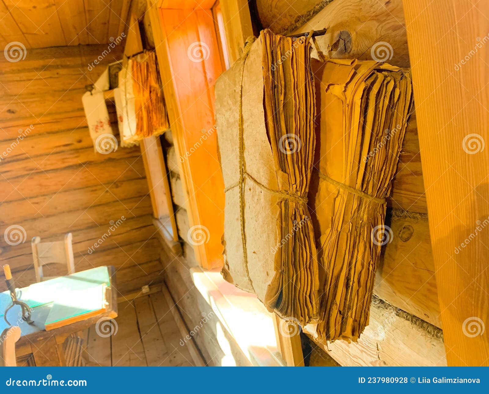 Stack of an old paper stock photo. Image of stack, sheet - 237980928