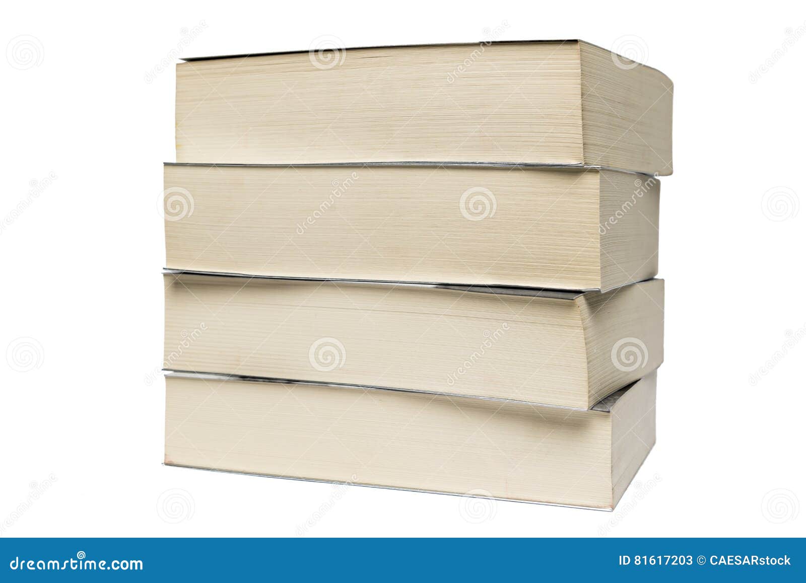 Stack of Old Paperback Books Isolated on White Background Stock Image ...