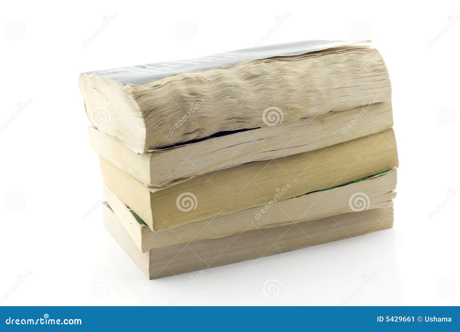 Stack of Old Paperbacks, Isolated Stock Image - Image of bookstack ...