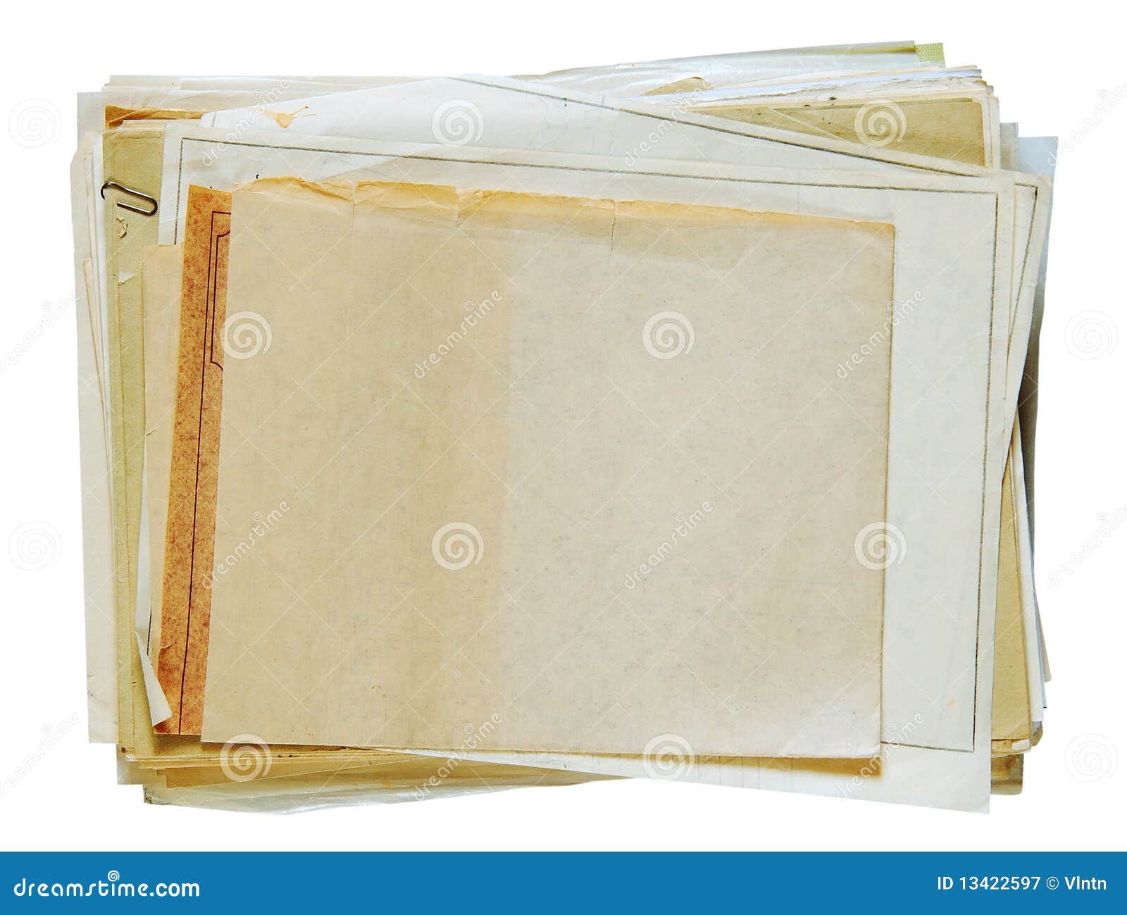 Stack of old papers stock image. Image of paper, texture - 13422597