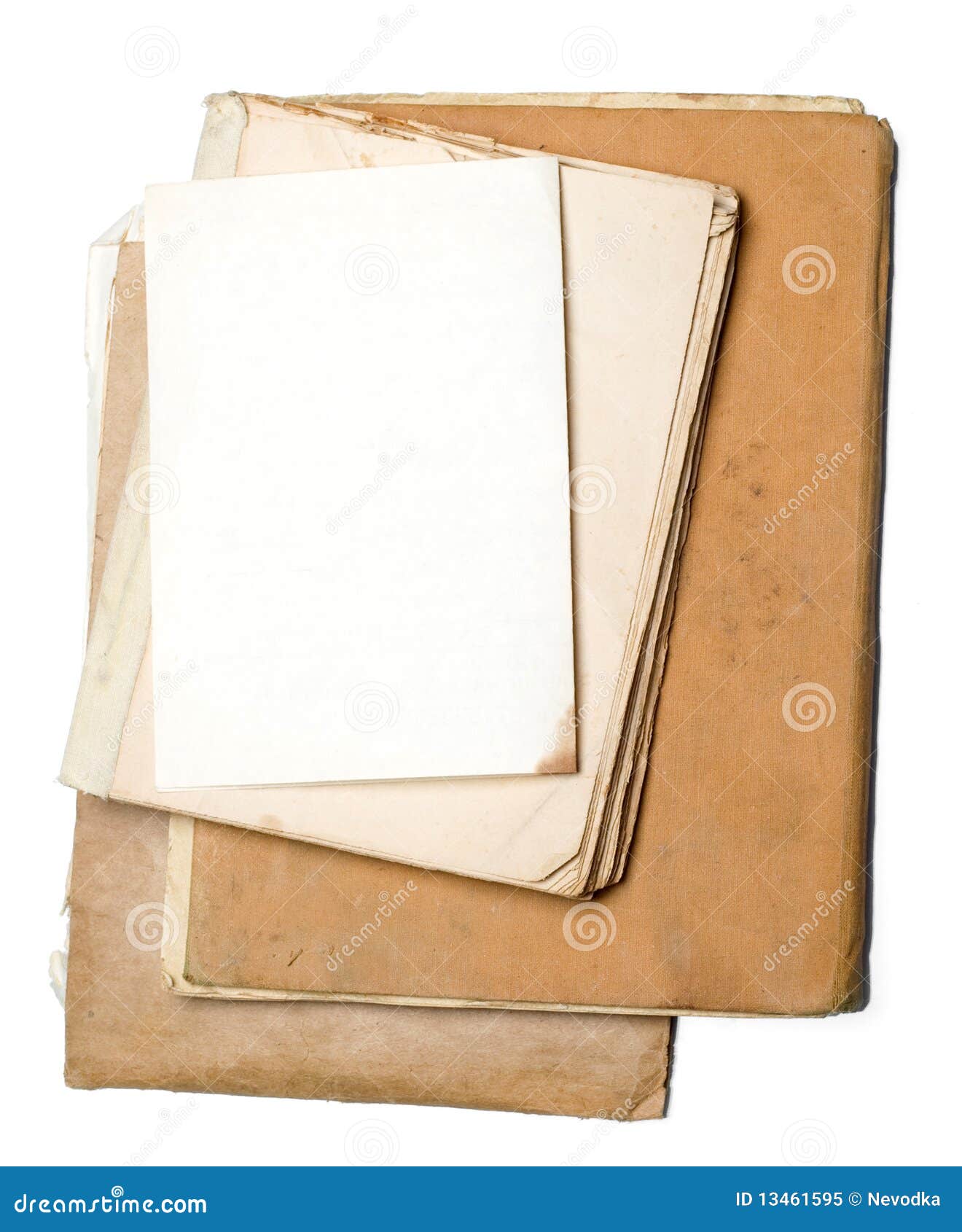 Stack of old papers stock image. Image of beige, space - 13461595