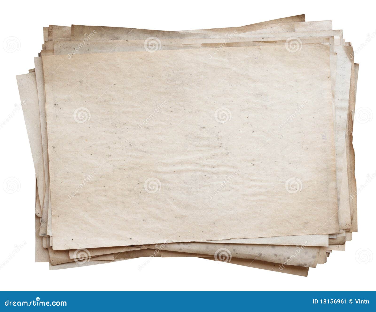 Stack of old papers stock image. Image of rough, white - 18156961