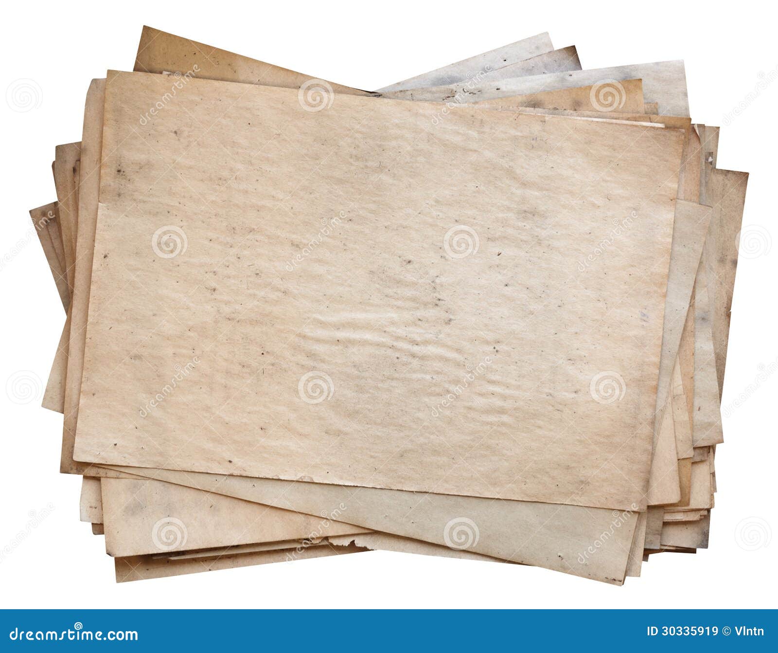 Stack of old papers stock image. Image of stained, background - 30335919