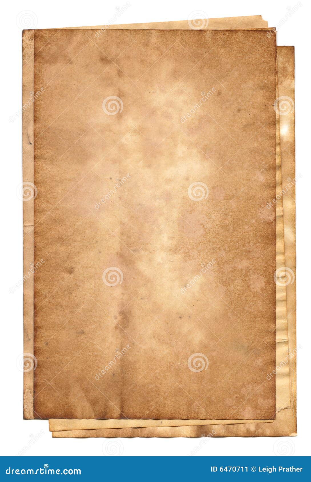 Stack of old papers stock image. Image of parchment, rustic - 6470711