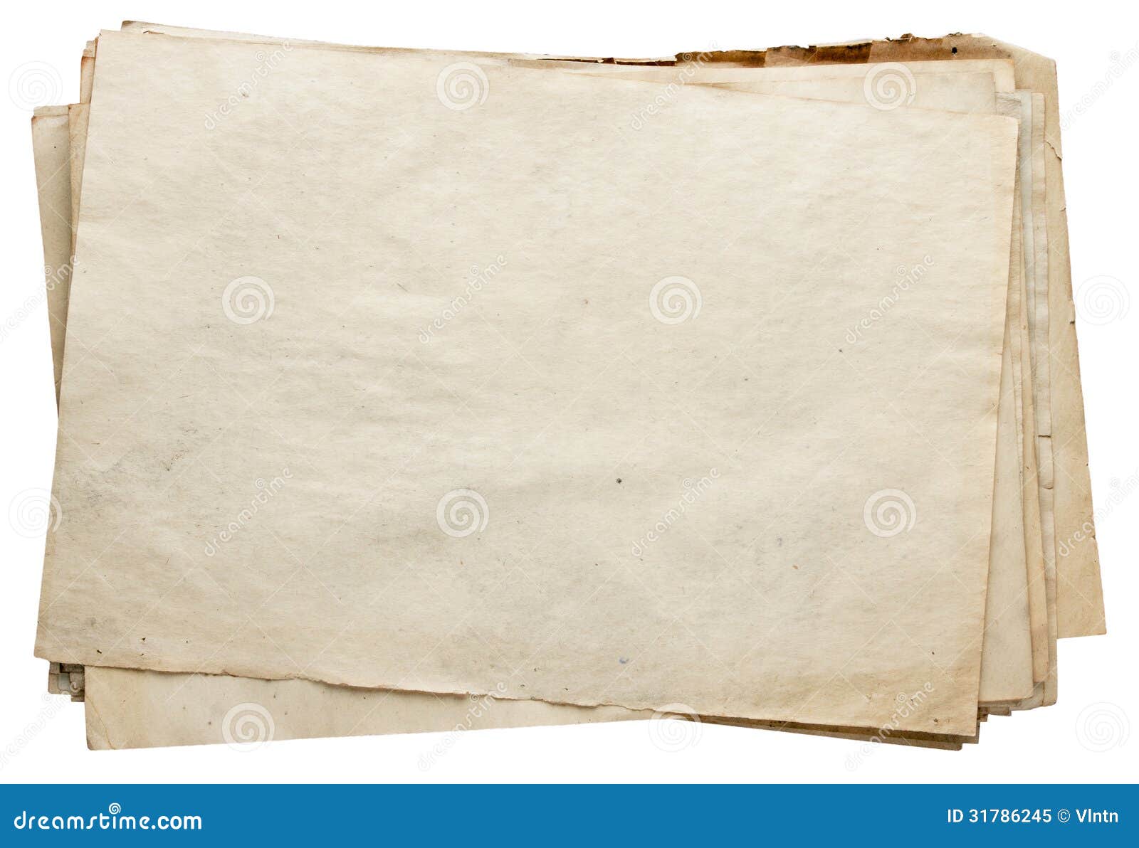 Stack of old papers stock image. Image of document, stack - 31786245