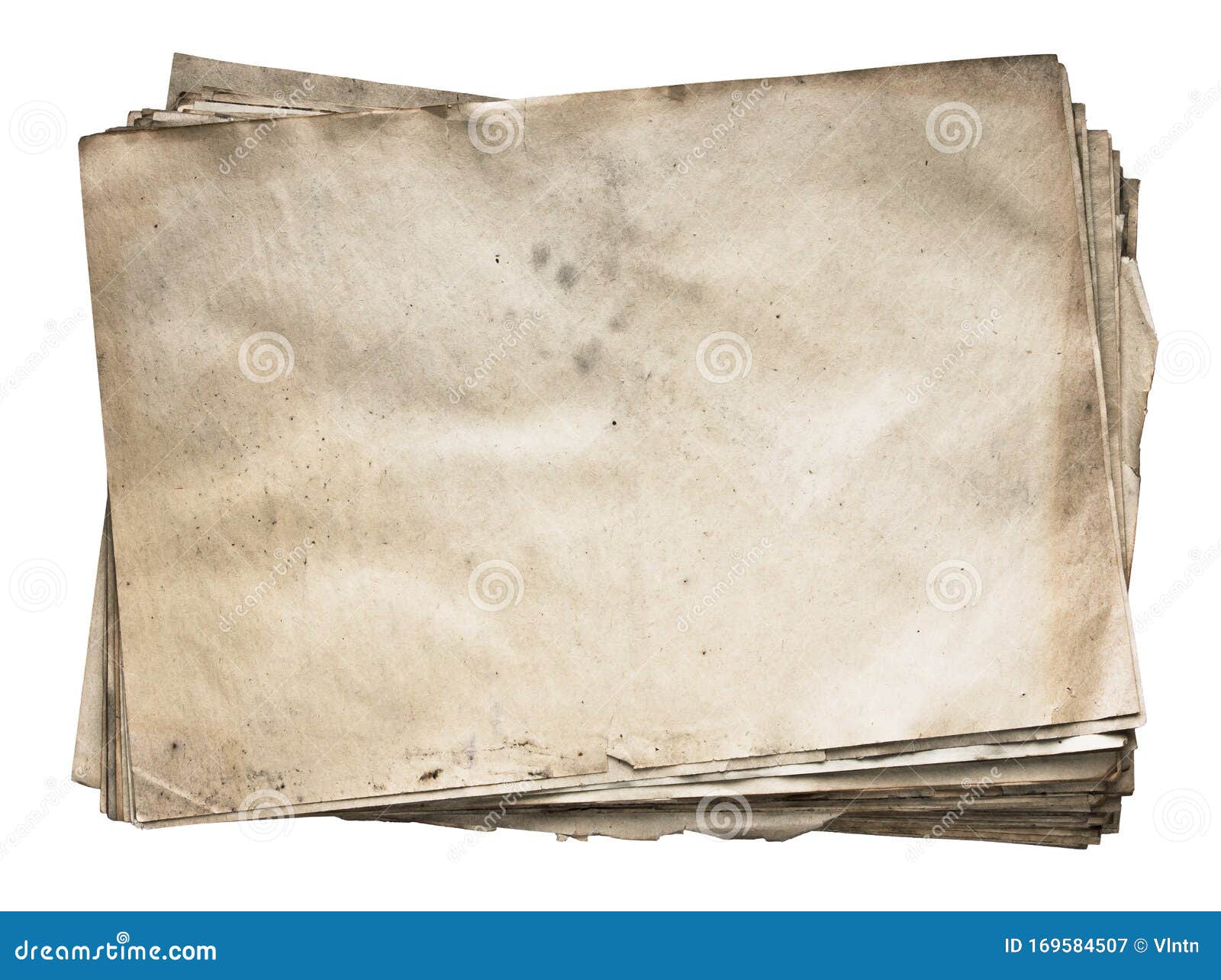 Stack of old papers stock image. Image of vintage, stack - 169584507