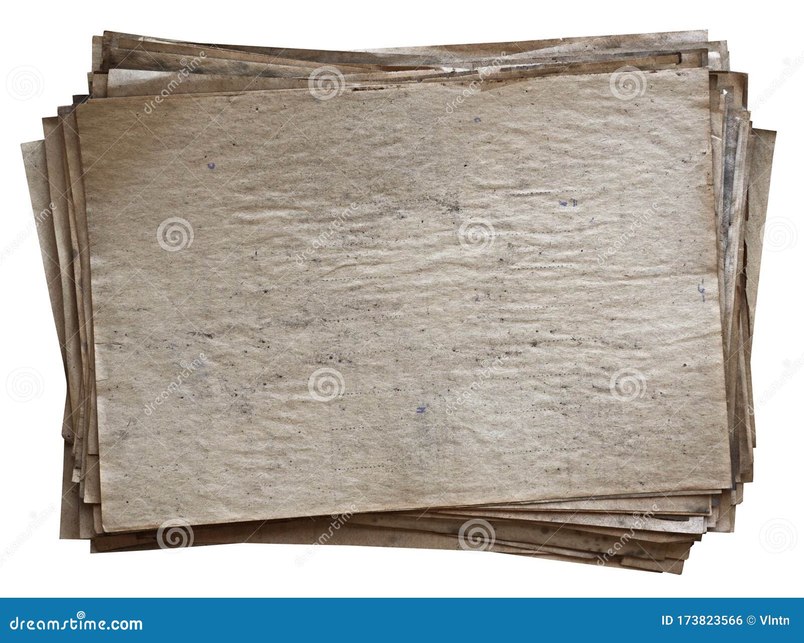 Stack of old papers stock photo. Image of design, grunge - 173823566