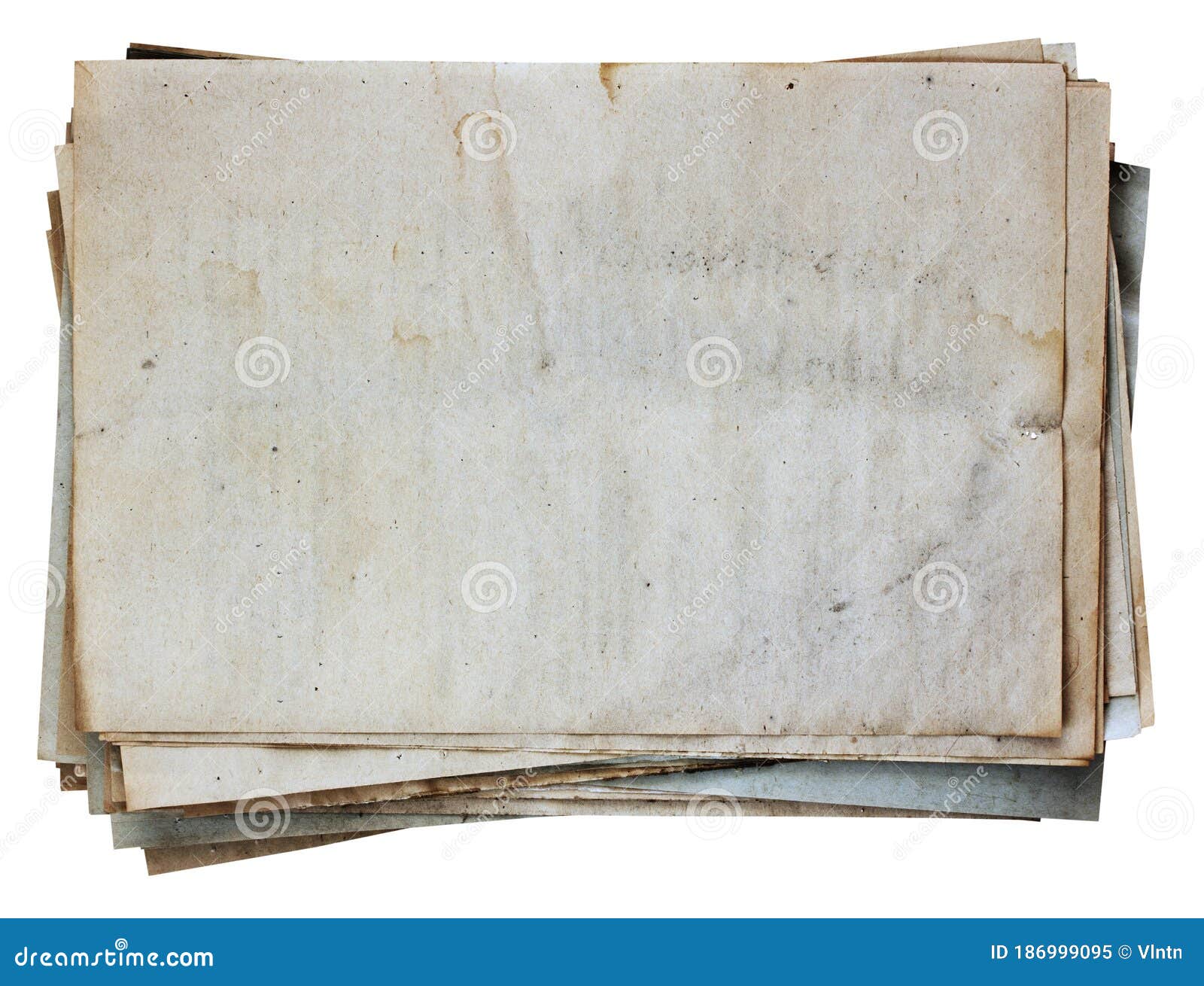 Stack of old papers stock image. Image of background - 186999095