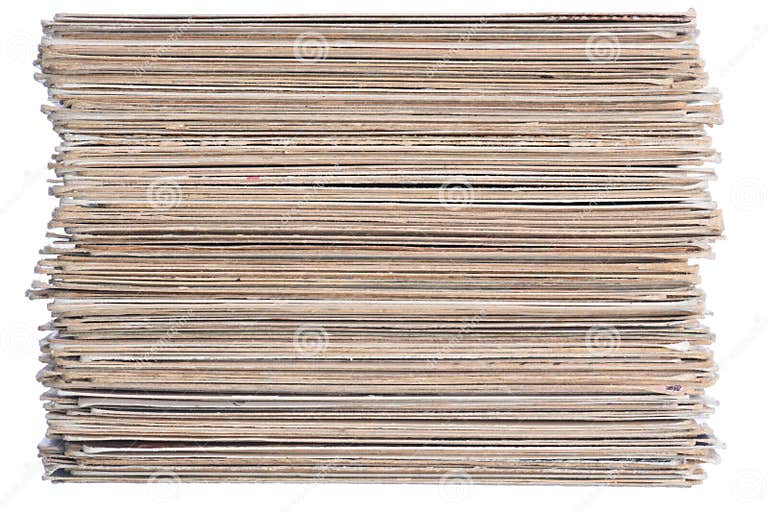 Stack of Old Postcards Isolated on White Stock Image - Image of sepia ...