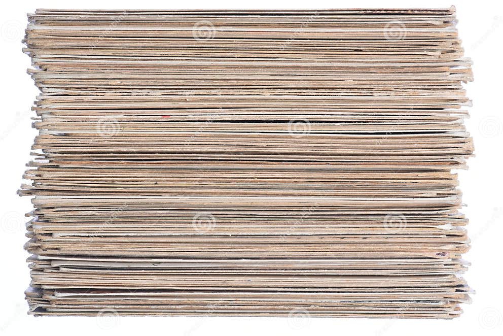 Stack of Old Postcards Isolated on White Stock Image - Image of sepia ...